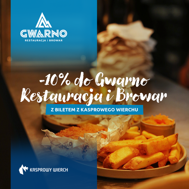 Nowość! Restauracja i Browar Gwarno zyskaj 10 % rabat! - PKL